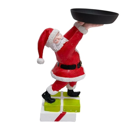 Santa Doll Figurine Statue, Santa Tray Sculpture, Decorative ...