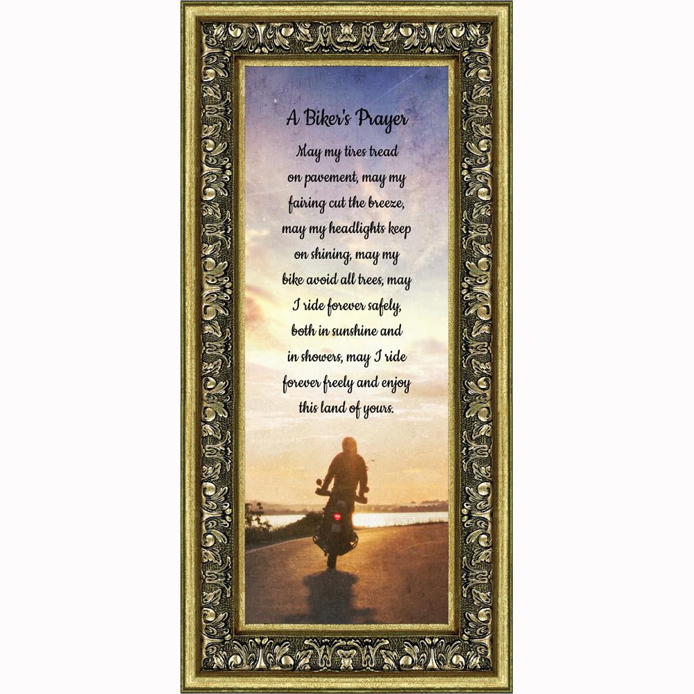 A Biker's Prayer, Gift for Motorcycle Riders, Inspirational Bike ...