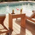 Chateauy Simple Single-seater Wooden Outdoor Bench Courtyard Porch Rest ...
