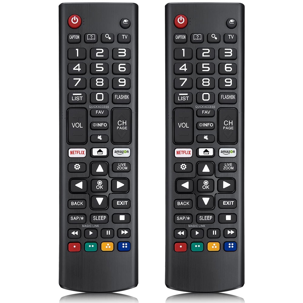 2 Pack Remote Control Universal for LG TV Remote,with Netflix Prime ...
