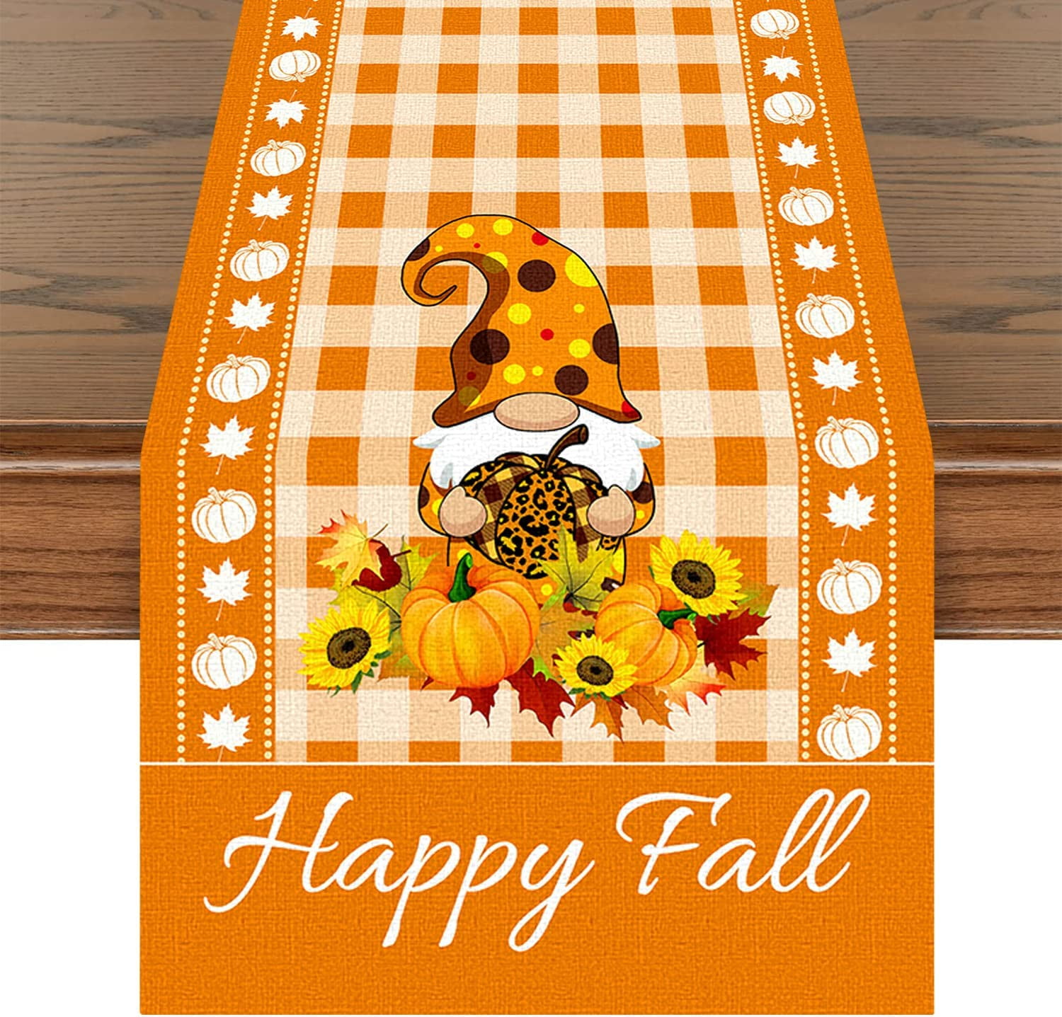 SOVCFOE 100% Linen 13.8x90 Inch(35x228 cm) Long Washable Reusable Table ...