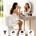 AUU Butterfly Back Swivel Vanity Chair – Makeup Stool & Accent Dining ...
