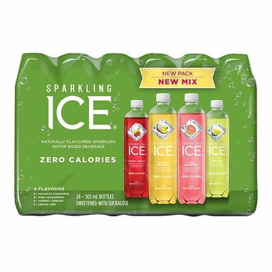 Sparkling ICE Flavoured Water Beverage Variety Pack, 503ml, 24-count ...