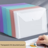 ML A4 File Holder 5pcs Transparent A4 Document Folder Set for Office ...