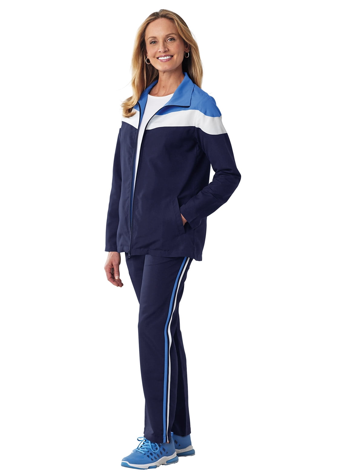 Freedom Fit Zone Colorblock Windbreaker Set - Walmart.com