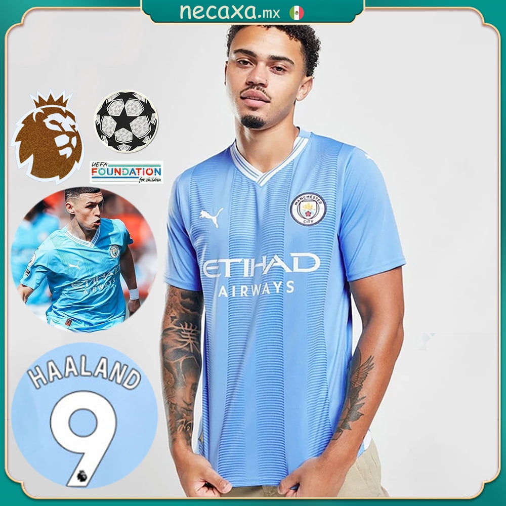 2023-2024 Manchester City Local Camiseta de Fútbol Personalización ...