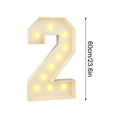 1.96ft Light up Numbers Pre-Cut Frame Giant Marquee Numbers Kit ...