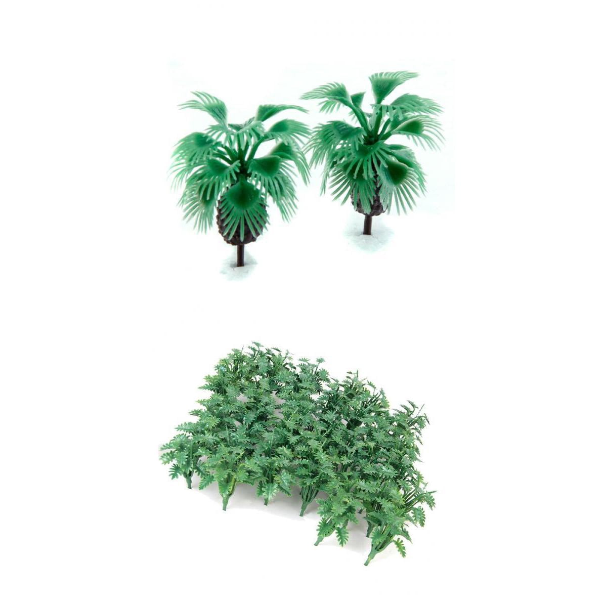 Mini Modelo de Árbol Palmera con jas Trituradas Hierba Cubierta ...