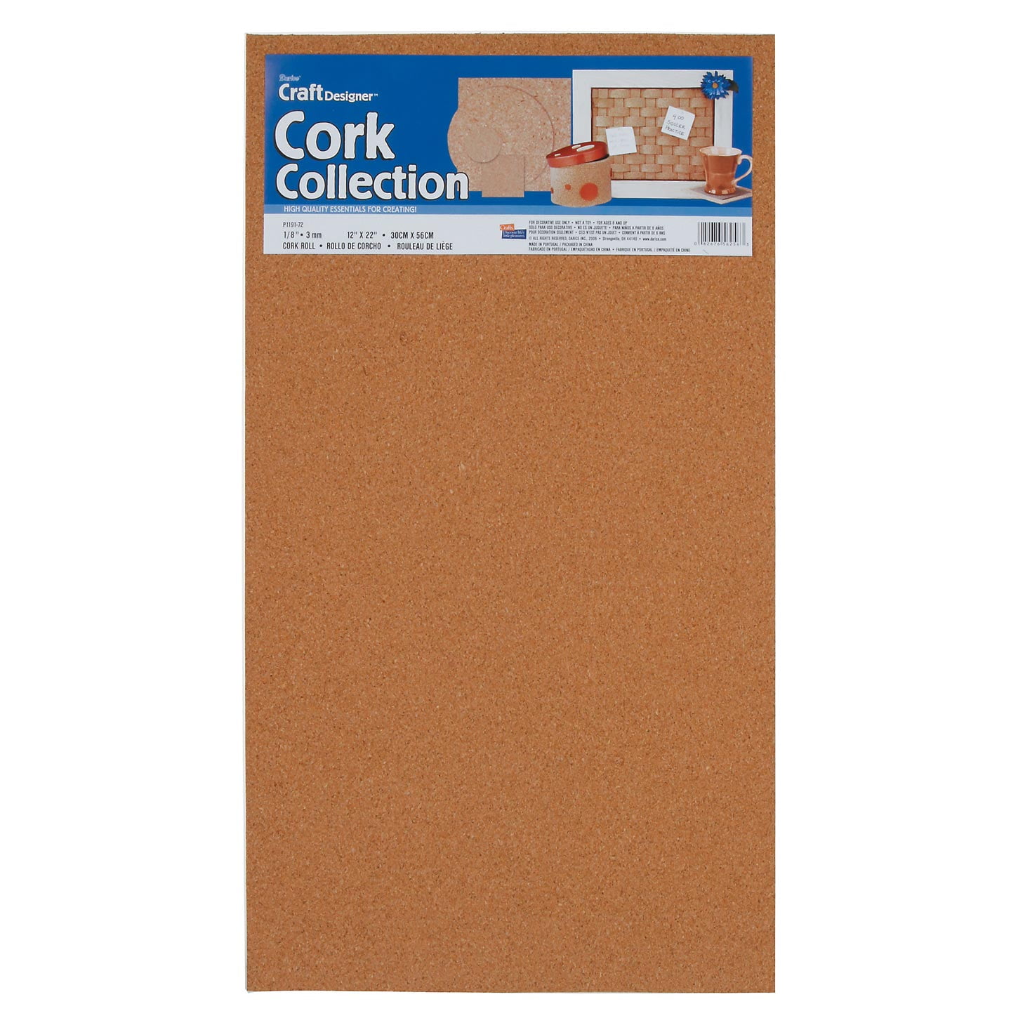 Cork Sheet: 1/8 x 12 x 22 inches - Walmart.com