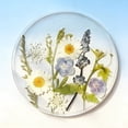 4PCS Colorful Floral Pattern Coasters With Antislip Bottom Acrylic Mug ...