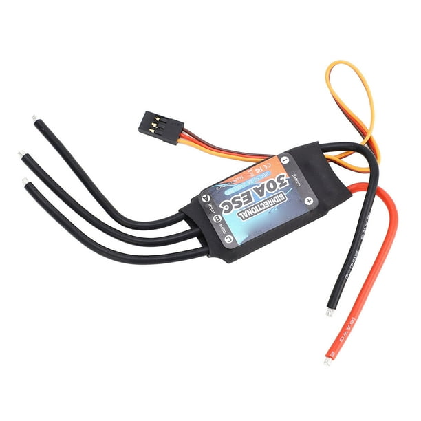 Bidirectional 30A Brushless ESC, 5V 2A BEC Output Black 30A RC ESC ...