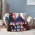 Baseball Blanket Gift Throw Blanket Cozy Soft Patriotic Sport Gift for ...