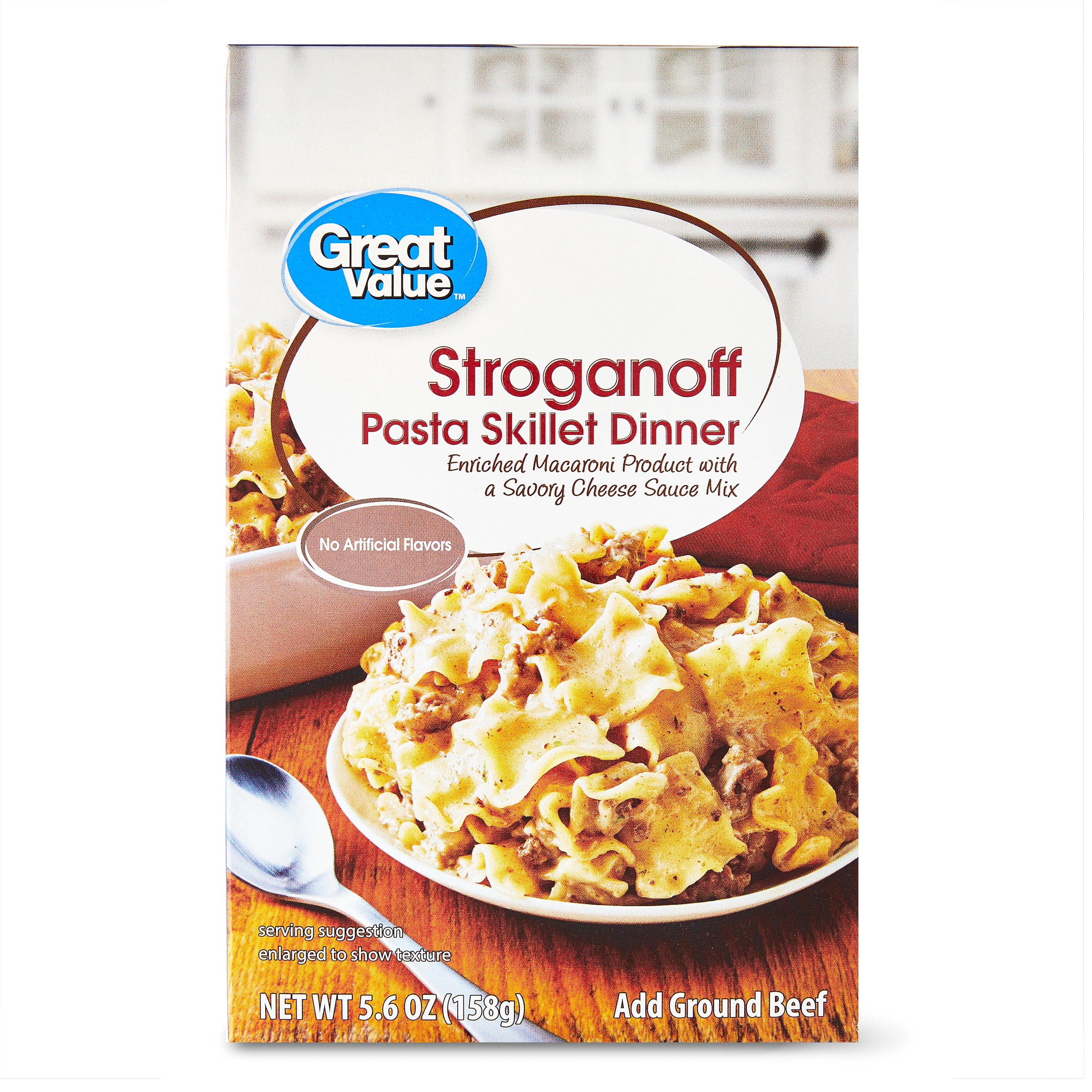 Great Value Stroganoff Pasta Skillet Dinner, 5.6 oz - Walmart.com