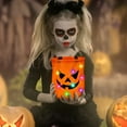 Kedshhgu Clearance 2 Halloween Candy Bags Light Up Halloween Bucket ...