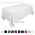 TEKTRUM 72 X 108 INCH 72"X108" RECTANGULAR POLYESTER TABLECLOTH - WHITE ...