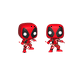 Funko POP Marvel: Holiday - Deadpool w/ Candy Canes - Walmart.com
