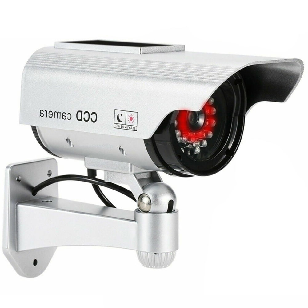 Cámara simulada de seguridad CCTV para exteriores, alimentada por ...