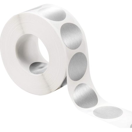 Adhesive Scratch Off, Silver Metallic Labels for Simple Interesting ...