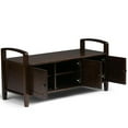 Simpli Home Warm Shaker Entryway Storage Bench - Walmart.com