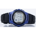Casio Men's Black Resin Strap Digital Sport Watch, Blue Accents W213 ...