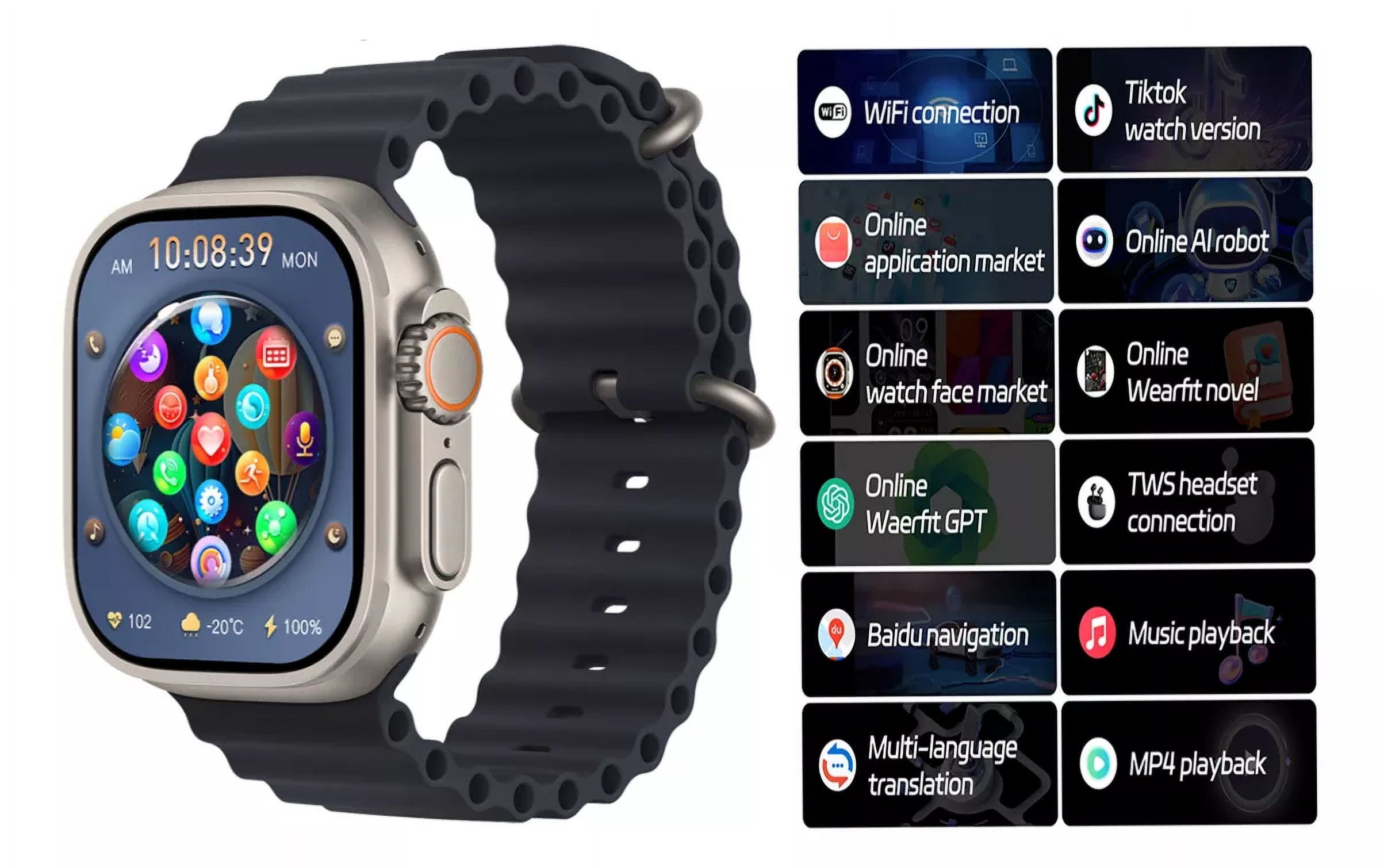 Hk10 Ultra 3 Max + Wifi Smartwatch Amoled Reloj Inteligente | Bodega ...