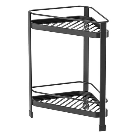 Tripod Floor Storage Rack 2 Tier Standing Organizer Shelf Sturdy ...