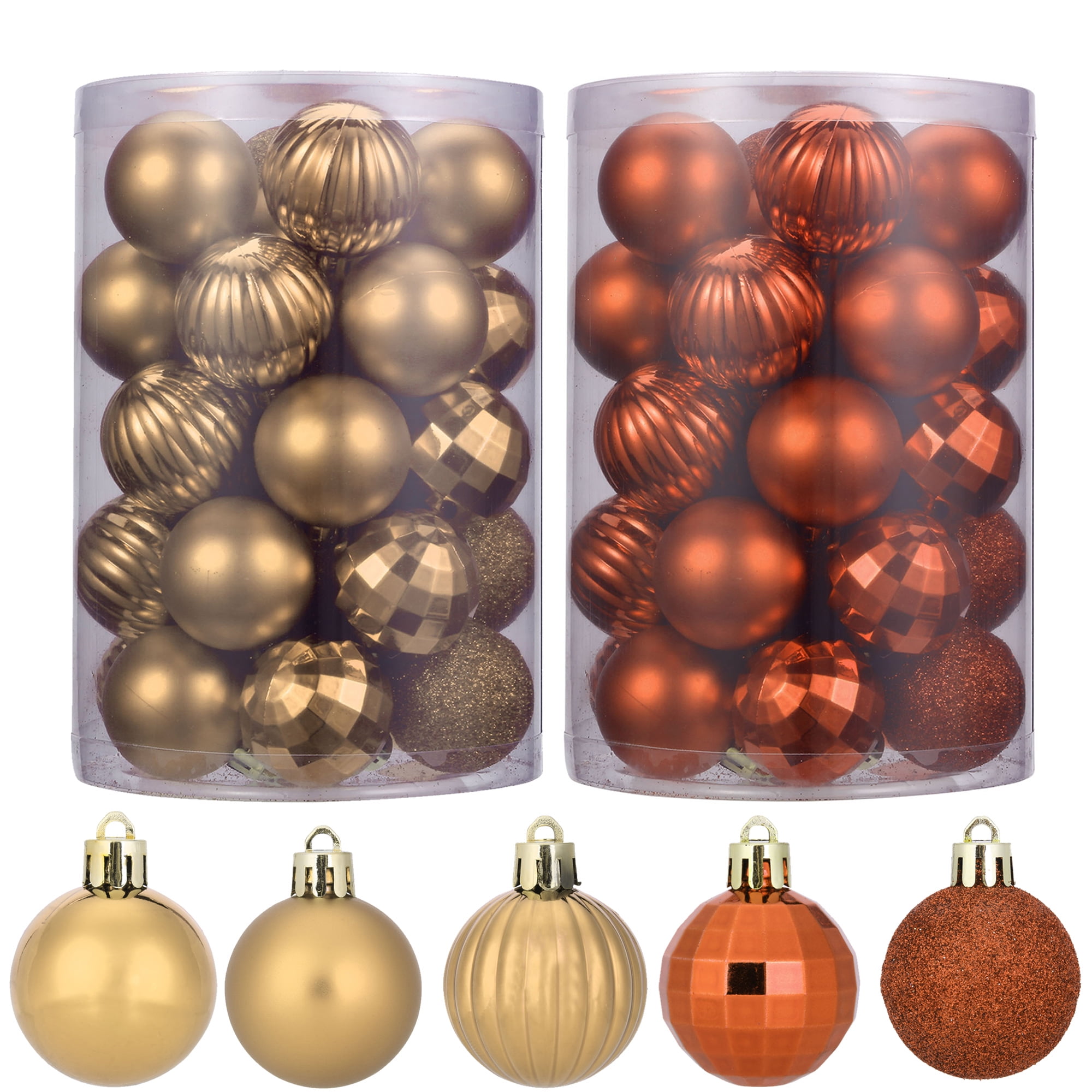 YouLoveIt Christmas Balls 34pcs Christmas Balls Decorative Christmas ...