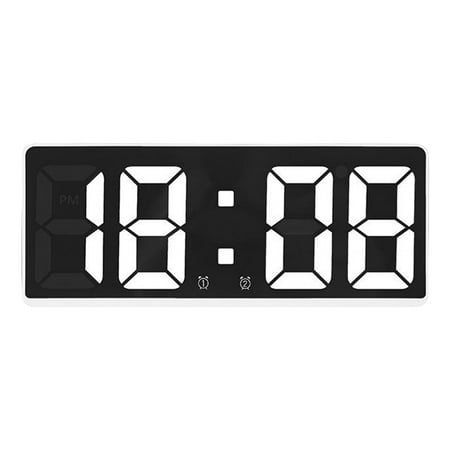 Large Number Clock LED Display with 2 Dimmable Battery Powered 5 ...