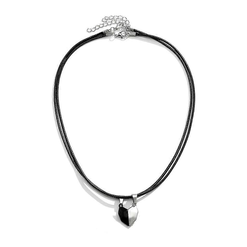 Juego de 2 collares con imán y diseño de corazón roto shaofei estilo ...