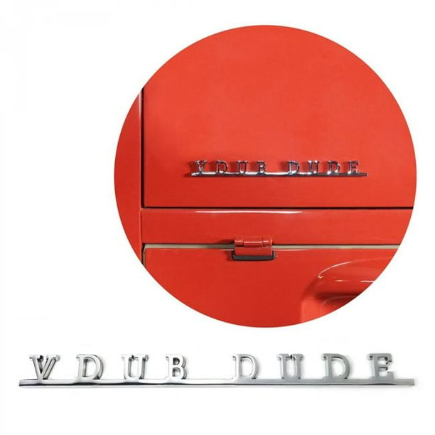 Vintage Parts USA 787803 VW Vdub Dude Script Emblem Badge for ...