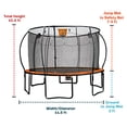 Bounce Pro 14ft Trampoline with SteelFlex Enclosure System, Basketball ...