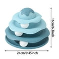 YaoZQ Cat Ball Turntable Toy, Multi-Layer Spinning Puzzle with Safe ...