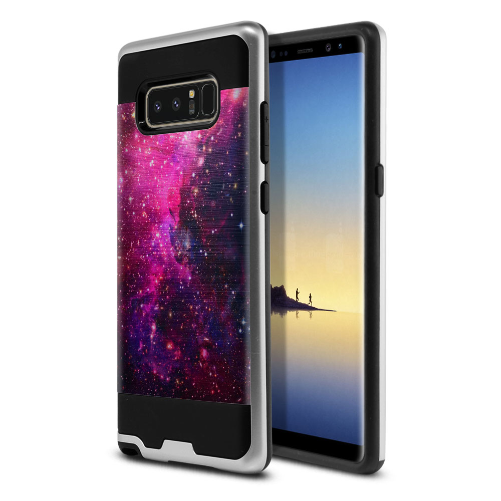 FINCIBO Brushed Hybrid Case Slim Hard Layer Armor Cover for Samsung ...