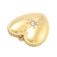 304 Stainless Steel Rhinestone Pendants PVD Vacuum Plating Heart Real ...