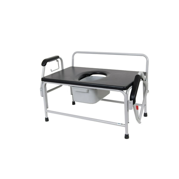 Drive Medical Bariatric Extra Wide Drop Arm Bedside Commode - Walmart.com