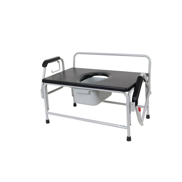 Drive Medical Bariatric Extra Wide Drop Arm Bedside Commode - Walmart.com