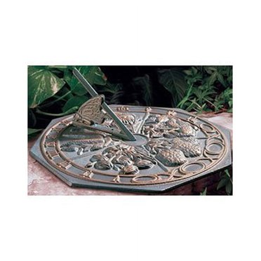 Renovators Supply Sundial 10" Turquoise Brass Vintage Sundial for Yard ...
