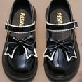 WREESH British Style Girls' Mary Jane School Uniform Shoes: New Black ...