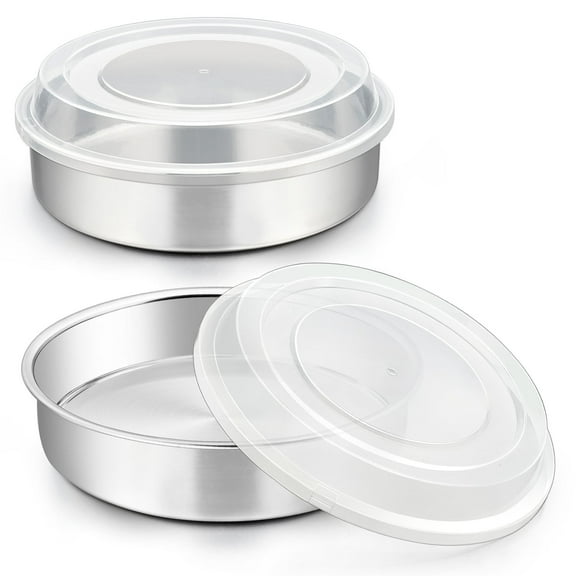Wilton Performance Pan Aluminum 4" Round Cake Pan 2" Depth Layer Cake ...