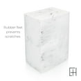 Essentra Home White Marble Rectangular Kitchen Utensil Holder ...
