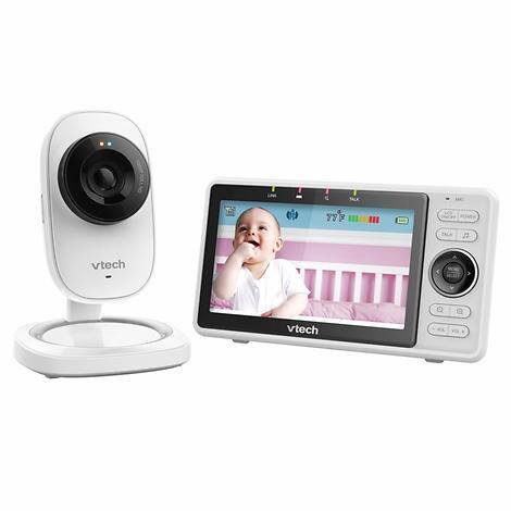 VTech 12.7 cm (5 in.) Wi-Fi Remote Access Video Baby Monitor with 1080p ...