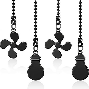12 Pieces Ceiling Fan Pull Chain Extender Bronze Fan Chain Extension 12 ...
