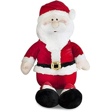 Big Plush Giant Stuffed Sitting Santa Claus 4 Feet Tall Soft Large ...