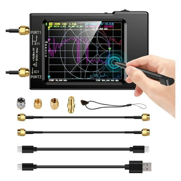 10k-1.5GHz NanoVNA-H4 4inch Vector Network Analyzer HF VHF UHF Antenna ...
