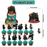 32PCS For Merida Theme Children's Celebration Kit with Banner,Cake ...