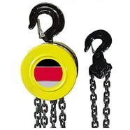BIG RED Manual Hand Lift Steel Chain Block Hoist with 2 Hooks, 1 Ton ...