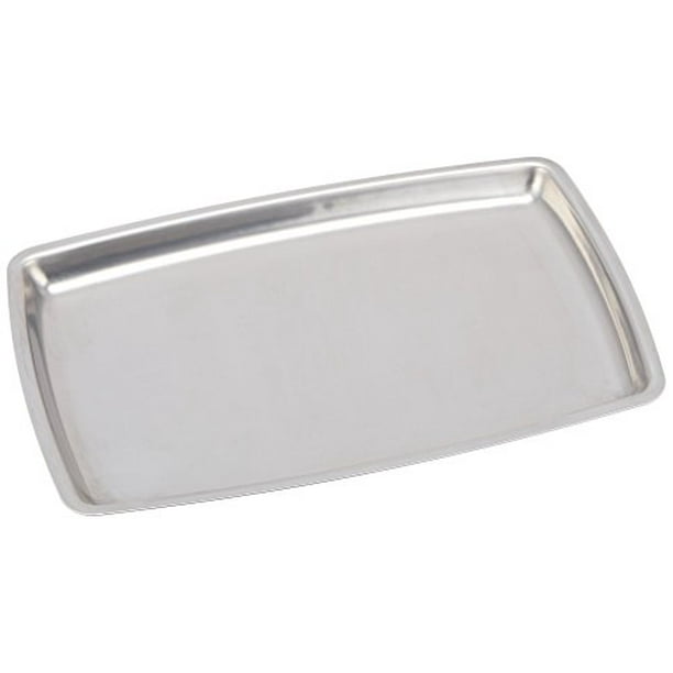 Winco SIZ-11B Stainless Steel Rectangular Sizzling Platter, 11-Inch ...