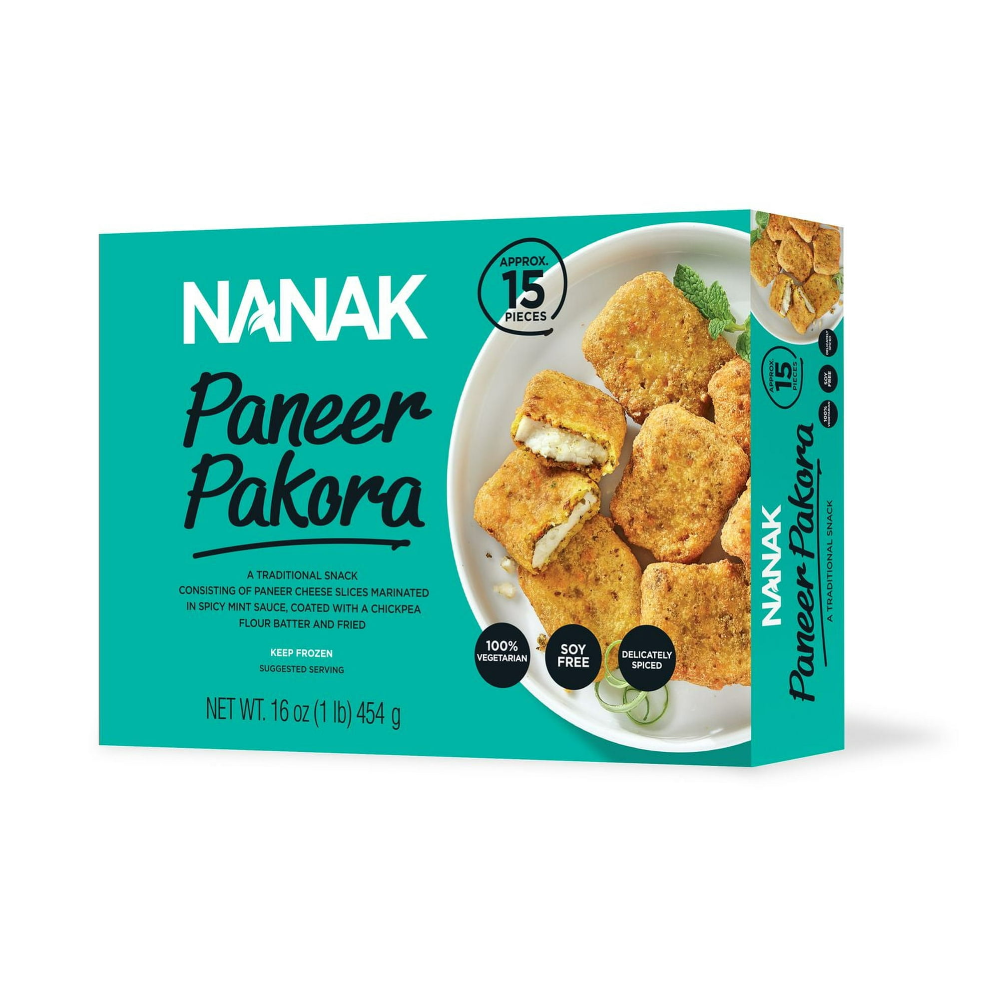 Click here for Nanak Paneer Pakora - Frozen Indian Snack 454g prices