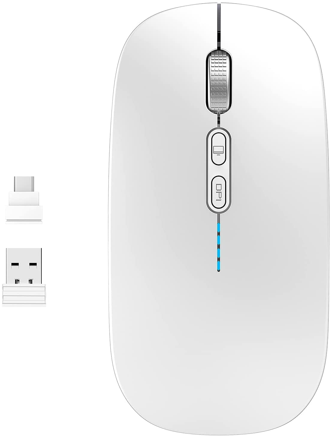 Charging 2.4G Ultra-thin Silent Wireless Optical Mouse, Portable Mobile ...