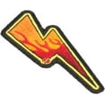 Flaming Lightning Bolt Right Patch, Lightning Patches - Walmart.com